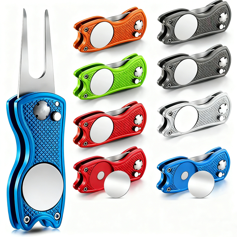 2 in 1 Magnetic Divot Tool with Ball Marker, Custom Golf Repair Tool ...