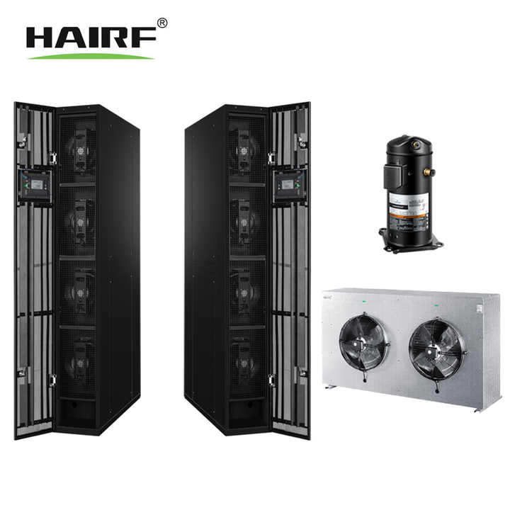 Cold Aisle Data Center In Row Precision Air Conditioner in Server Room Cooling Heating System ...