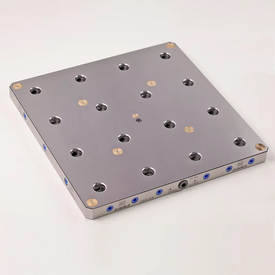 CNC 4 Axis Multi-Station Hydraulic Self Centering ViseD96-C4 CNC ...