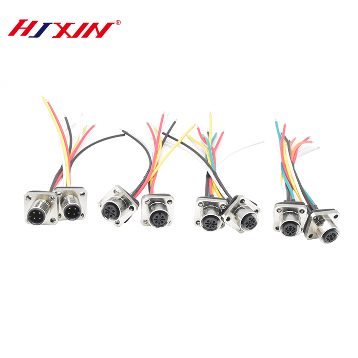 M12 Wire Connector, IP68 M12 Connector, Printed Circuit Board (PCB) 4/5 ...