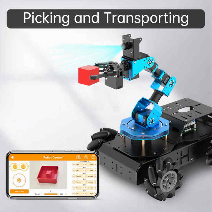 ArmPi Pro Raspberry Pi ROS Robotic Arm Developer Kit with 4WD Mecanum ...