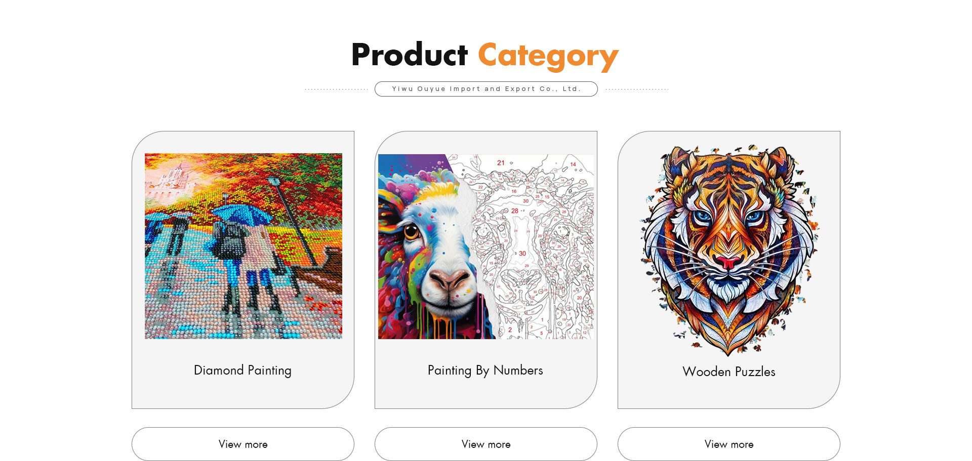 Yiwu Oyue Imp. & Exp. Co., Ltd. - Painting By Numbers, Diamond Painting