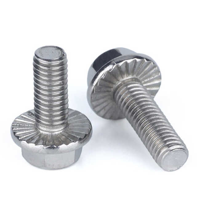 Perno de brida hexagonal con recubrimiento de zinc, m6, m8, m25 ...