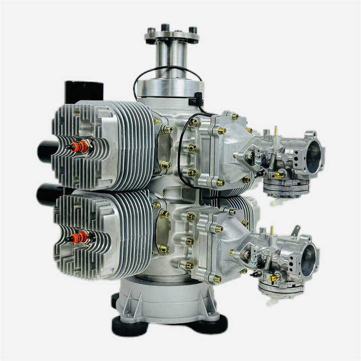 UAV Gasoline Engine MD550 560cc 700cc 4-Cylinder Two Stroke Air-Cooled ...