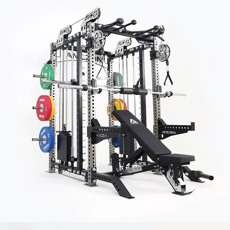 Aniczon M1 2025 Commercial Power Rack Combo-Functional Trainer Smith ...