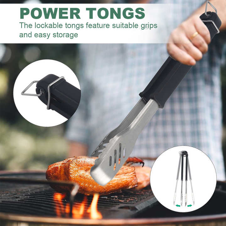 Non-stick 3pcs Stainless Steel Bbq Accessories Tools Set Barbecue ...