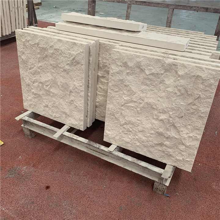 White Natural Split Face Limestone Tiles for Modern Cladding