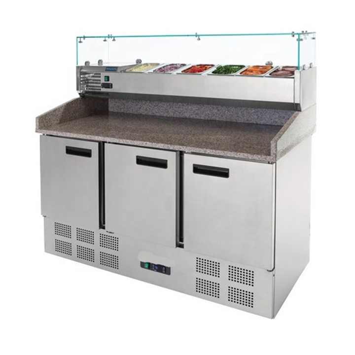 Commercial Sandwich Make Table Saladette Prep Table Refrigerator