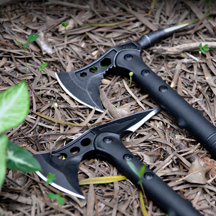 Stainless Steel Ax Tactical Camping Multi Split Hammer Ax Fiberglass ...