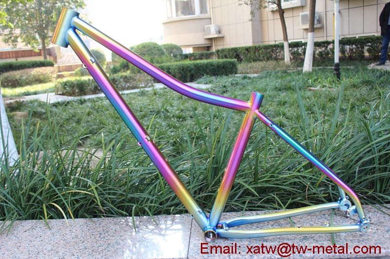 Titanium Hardtail Bike Frame Rainbow Manufacturers, Factory ...
