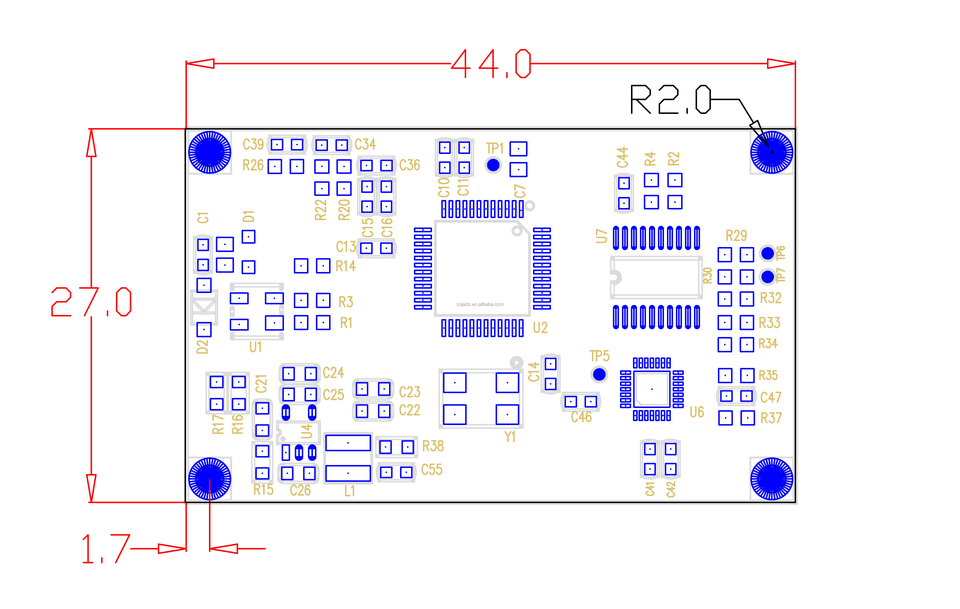 Far-Field Pickup AI Voice Noise-Cancellation Array Microphone Module ...