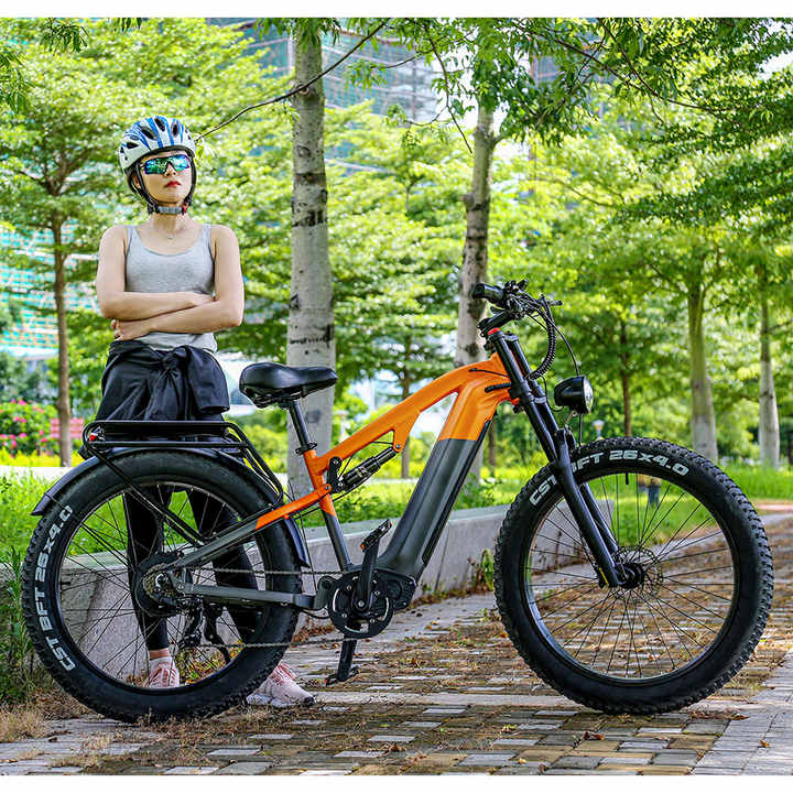 RANDRIDE YX80 Electric Bike - Dual Suspension, 1500W Power