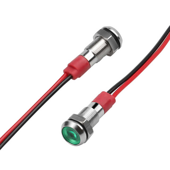 6MM Outdoor Indicator Signal Lamp Waterproof Light Indicator Green ...