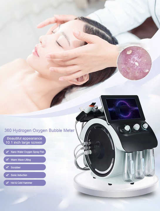 Hydrofacial Hydro Facials Beauty Machine Hydrogen Oxygen 6 in 1 Hydro ...