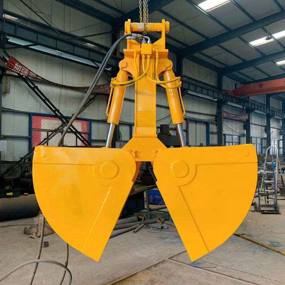 Hydraulic Clamshell Grab Crane Mechanical Grab Electric Hydraulic Steel ...