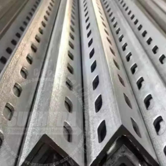 High Quality Heavy Duty Angle Iron Steel Powder Coated Perforated Angle ...