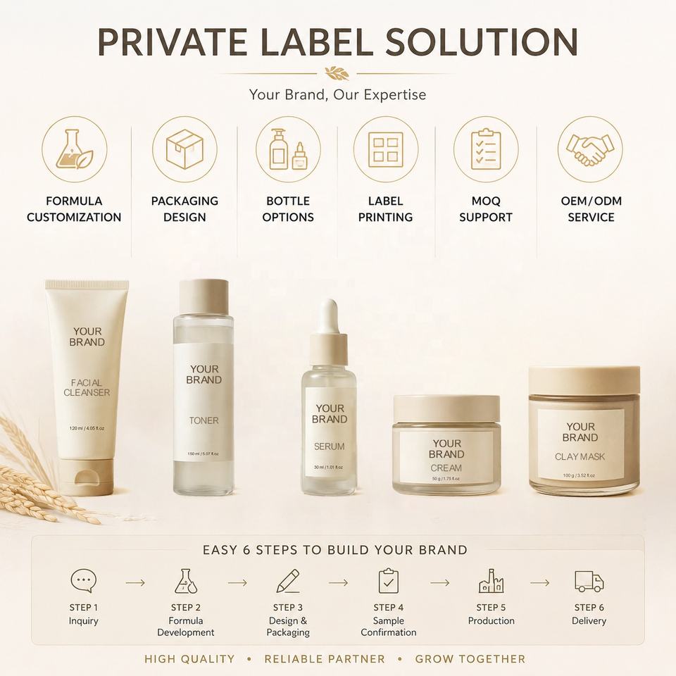 Private Label Rice Clay Mask Rice Extract Detox Pore Cleansing Oil ...