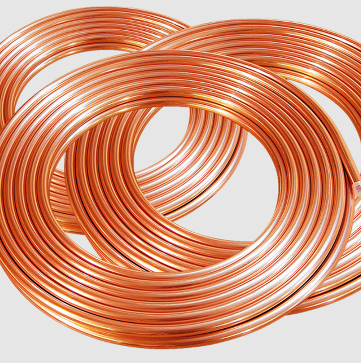 C1100 C12200 1/4" 3/8" 1/2" 3/4" 15 Meters Copper Pancake Coil Copper Pipes Tube for Air ...