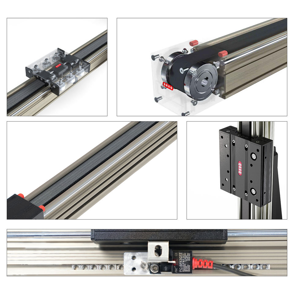 QRXQ RXP45-YZ-105 Axis Slide Table T-Type Linear Guide Motor Gantry ...