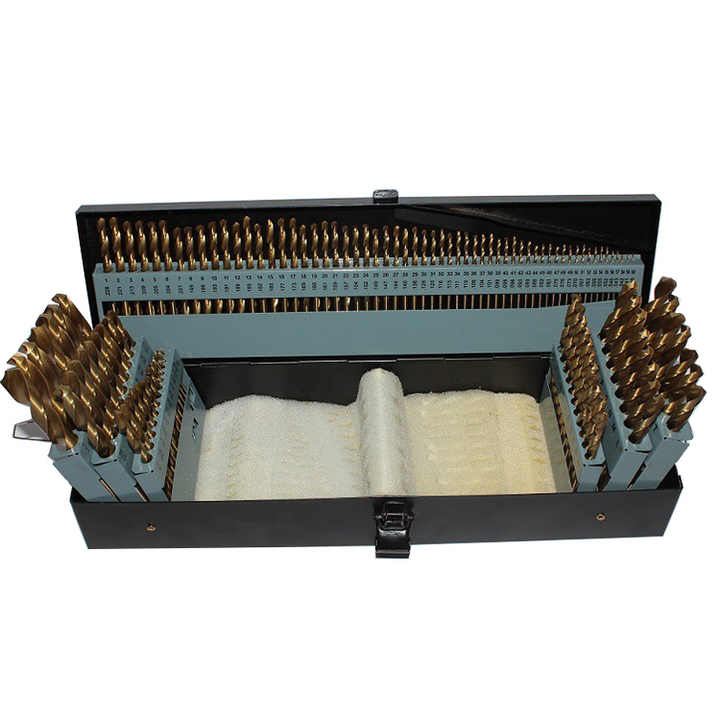 Titanium Drill Bit Set HSS for Metal, Metal Box Packed Letter Number ...