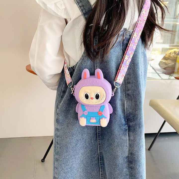 LABUBU Cute Cartoon Character Crossbody Shoulder Bag Wallet Cartoon ...
