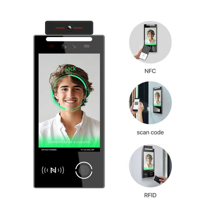 VF105 Face Recognition System - IP66, 8-Inch Touch Screen