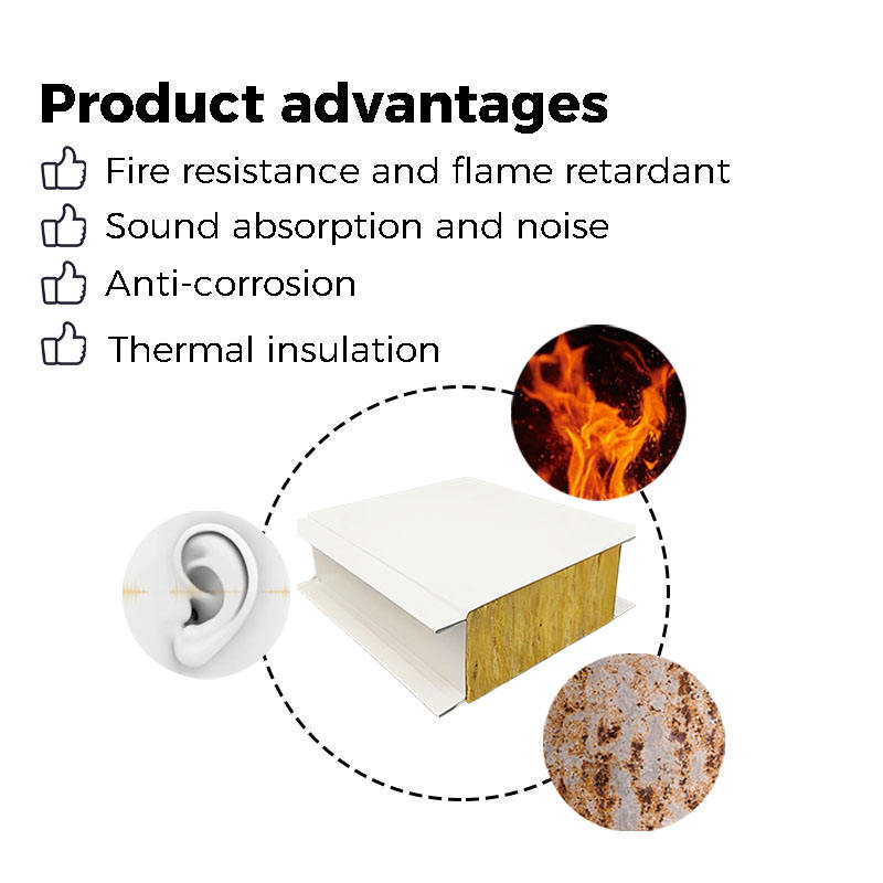 Lebanon Thermocol Sandwich Panel with Rockwool Core