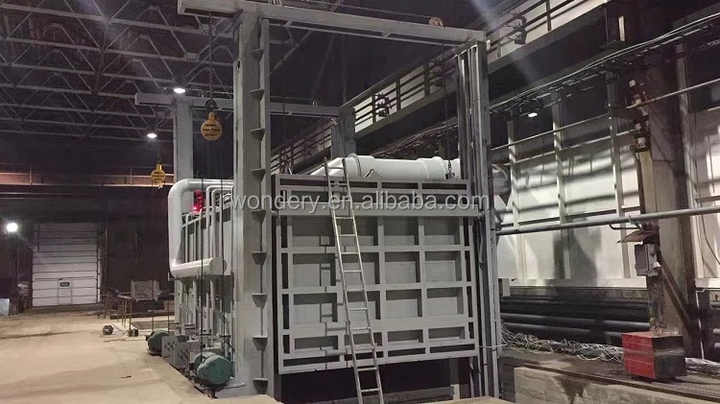 WONDERY Rated Temperature 1200 C Trolley Type Car Bottom Bogie Hearth ...