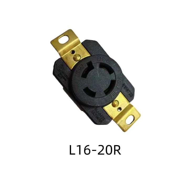 NEMA L22-30R WJ-6532 Five-hole Us Socket 30A 277/480V L22-30R Assembled ...