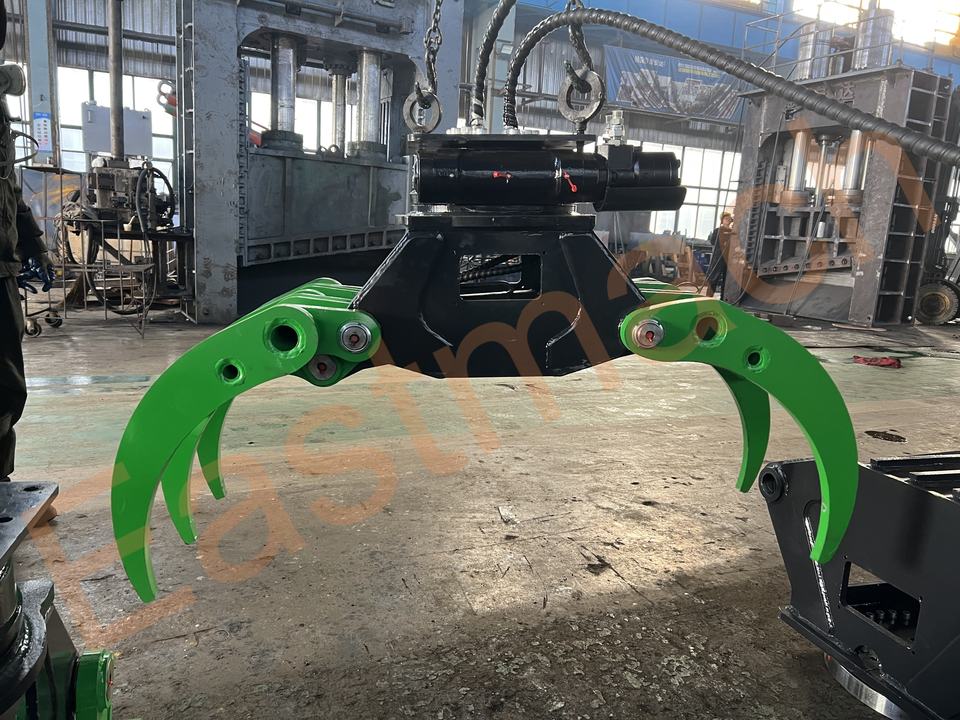 Rotating Hydraulic Wood Grapple Five Fingers Type Excavator Finger Log ...