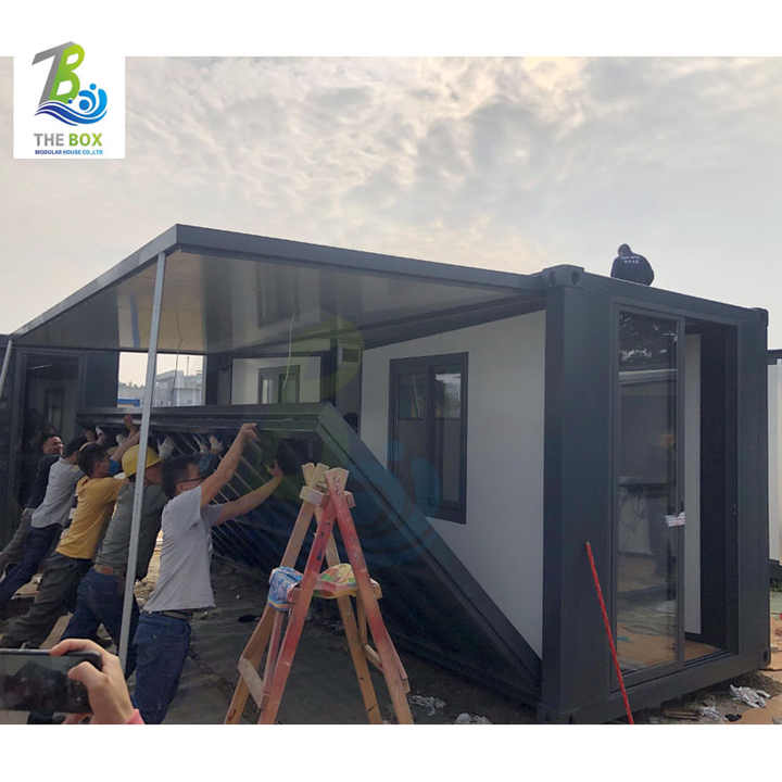 20ft 40ft Luxury Modern Prefab Villa Granny Flat Shipping Portable Expandable Container House 2 ...