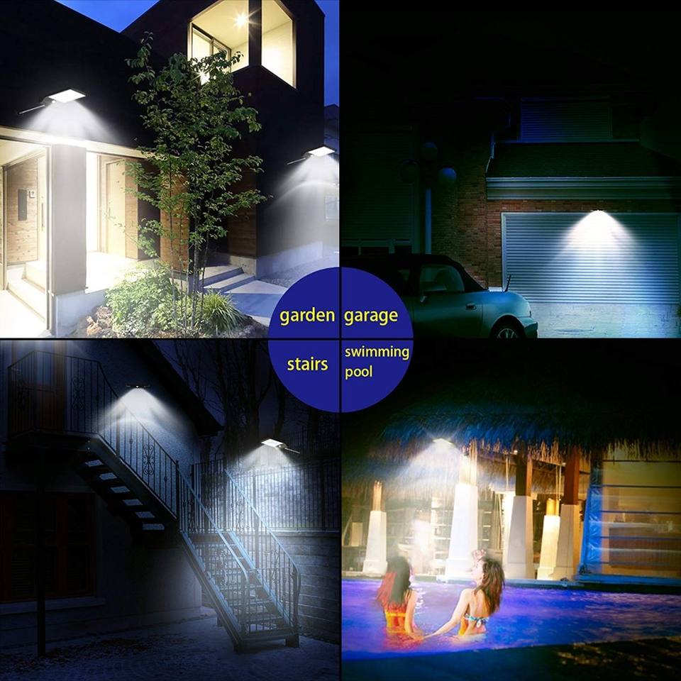 36leds Solar Sensor Wall Lights 450LM 3.5W Led Solar Outdoor PIR DIM ...