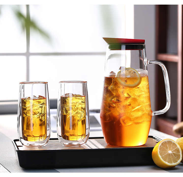 17OZ 25OZ 40OZ borosilikat cam kavanozlar gıda konteyner temizle çay ...