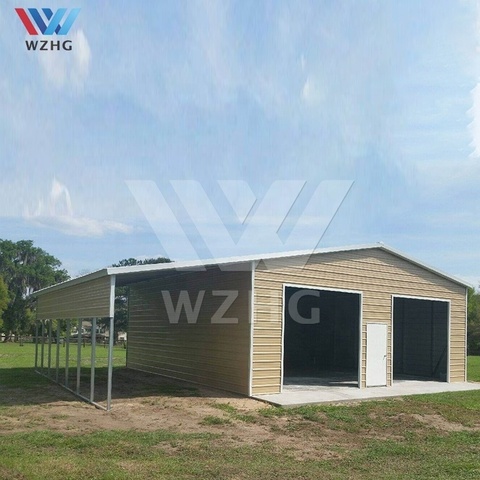 50x100 Steel Building WZH Garage Storage shed Metal Building warehouse ...