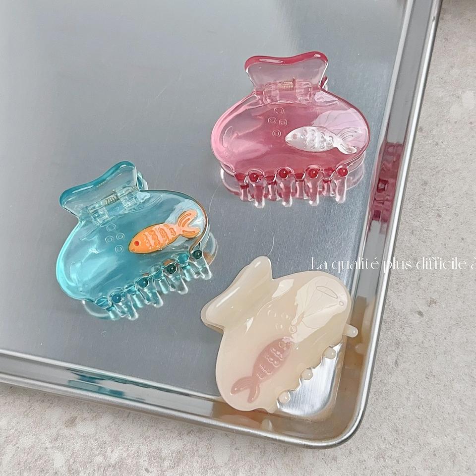 Summer New Fashion Mini Cute Little Goldfish Sweet Cute Cartoon Acetate ...