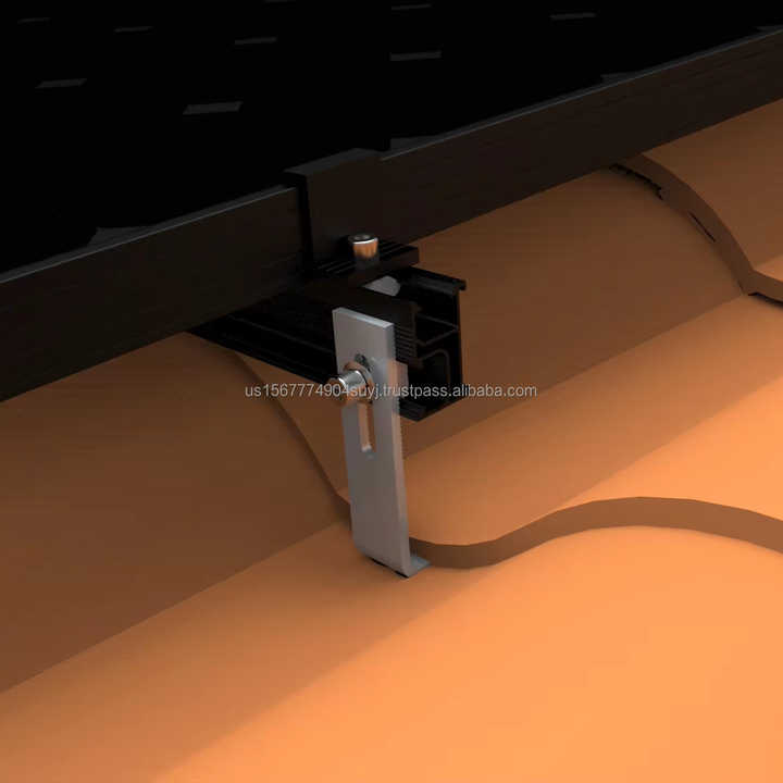 Al6005-T5 Steel Flush Mount Solar Rooftop Carport Ground Installation ...