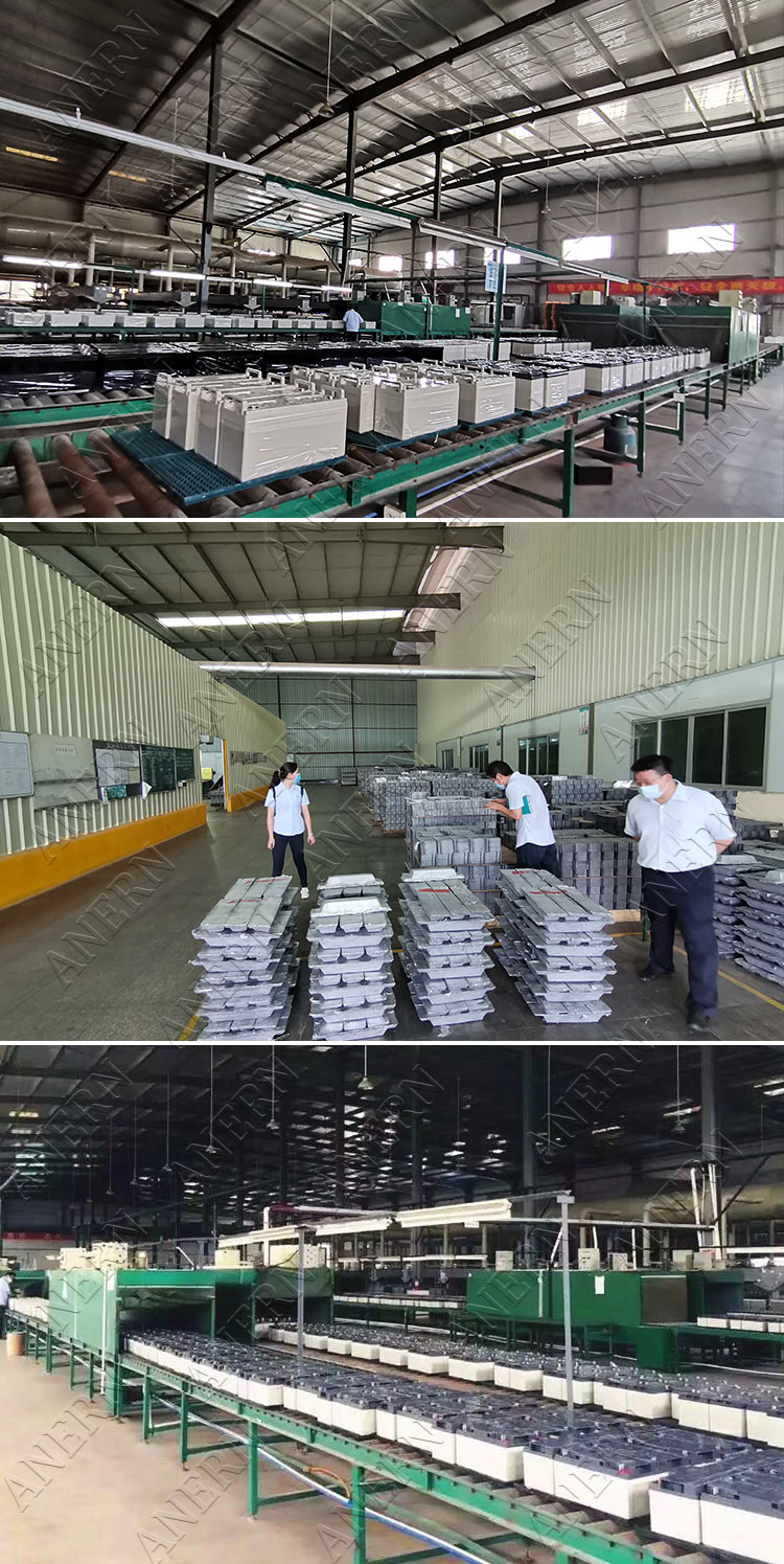 Anern Pin Dự Trữ Năng Lượng 50ah 100ah 200ah 250ah Pin Axit Chì Gel Nă ...