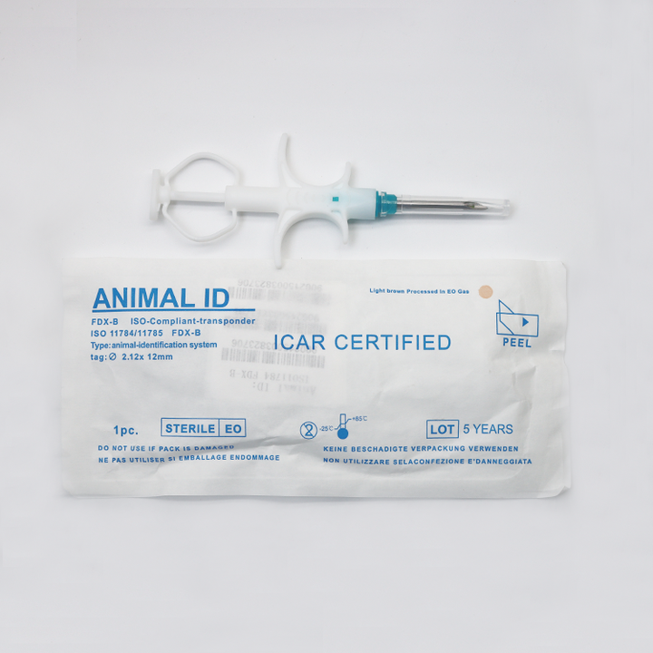 134.2KHz ICAR EM4305 Implant RFID Glass Tube Microchips Dog Micro Chip ...