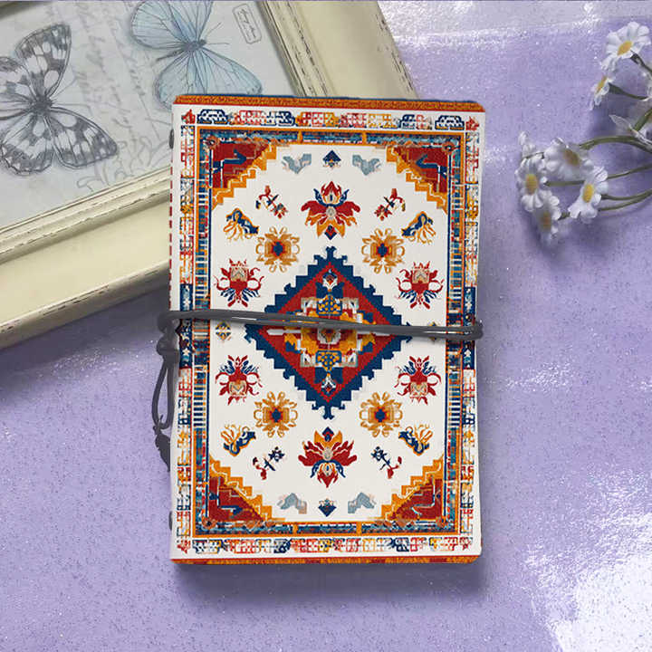 A6 Handmade Office Notebook 80 Replaceable Sheets Thick Vintage Paper ...