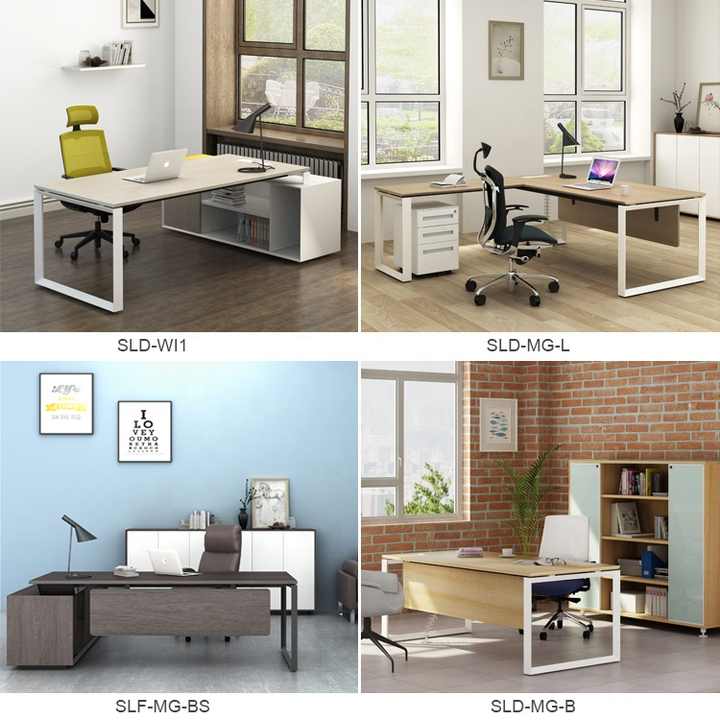 Modern Doctor Office Desk l Shaped Manager Table Luxury Executive ...