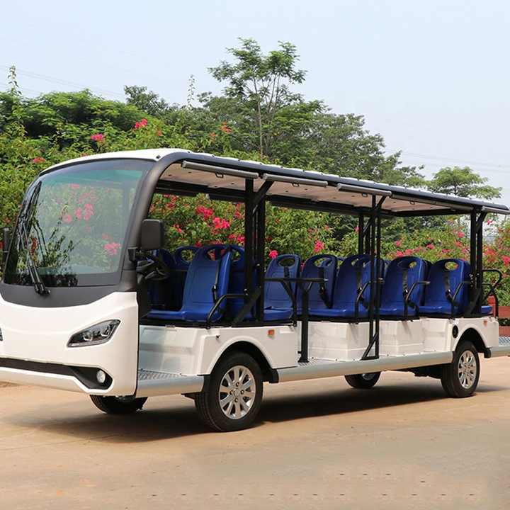 Passenger Electric Cars Sightseeing Electric Car Semi Closed 72V Mini ...