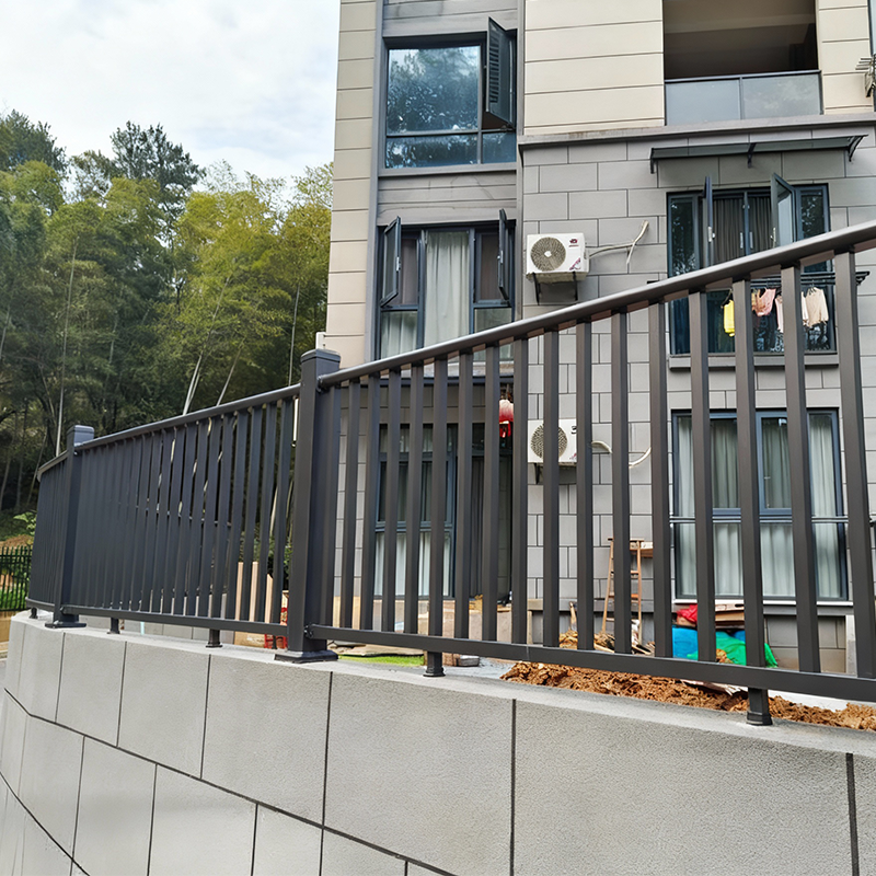 Galvanized Steel Balcony Railing Vertical Bar Design Anti-Rust Outdoor ...