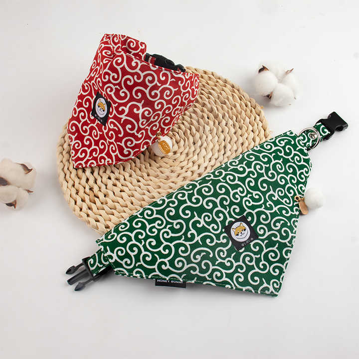 Whoelace New Tumbleweed Triangle Scarf Shiba Inu Pet Walking Dog Collar ...