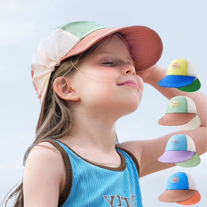 KOCOTREE New Design Kids Front and Back Double Brim Caps UPF 50+ Cute ...