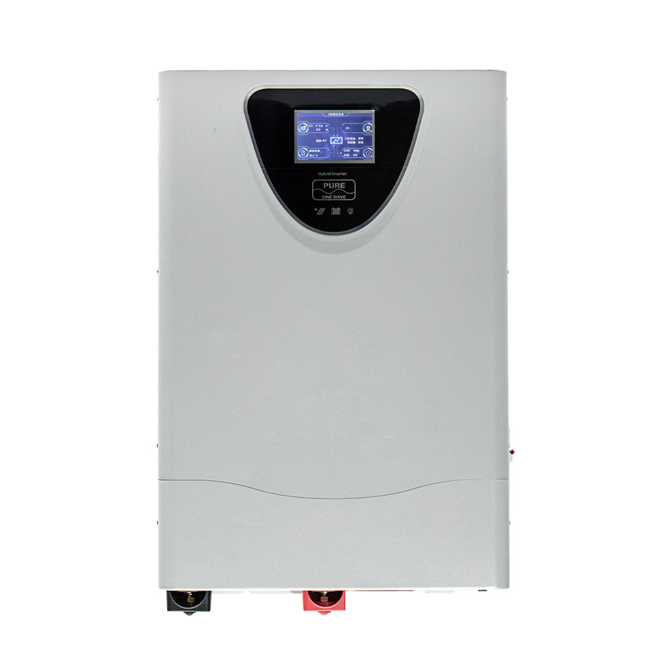 3000W 24V Hybrid Solar Inverter MPPT 220V Pure Sine Wave with Touch ...