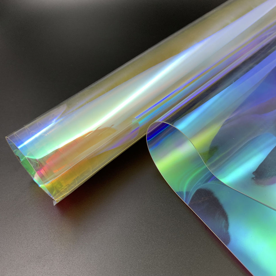 Rainbow Color Symphony Laser TPU Film for Make-up Bag