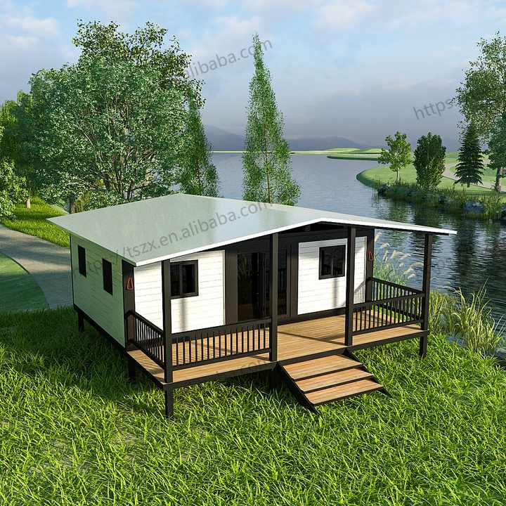 Customized Cabin Home Prefabricated Temporary House 20ft 40ft Portable ...