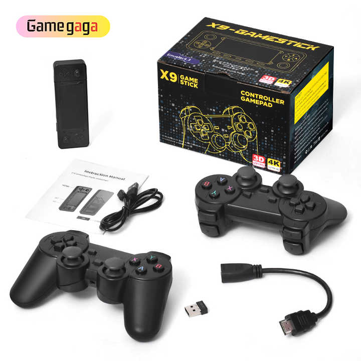 Yo X9 Game Stick - 4K Retro Video Game Console with 30000 Games