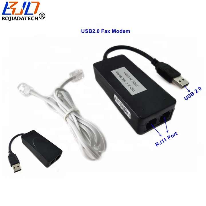 USB Fax Modem مزدوج منفذ RJ11 56K V.92 V.90 Conexant CX93010 معرف ...