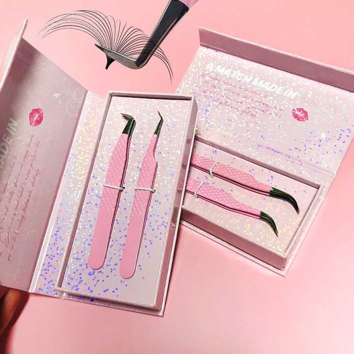 Custom Fiber Tweezers Stainless Steel Tweezer Packaging Box Fiber Tip ...